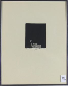 Ben Linssen | Etching/aquatint in black and white (1971) | MutualArt