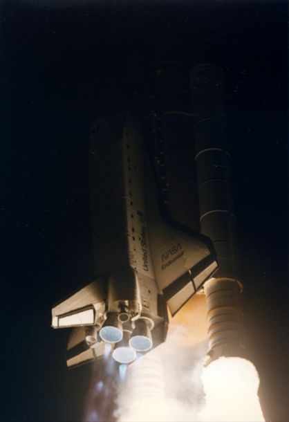 NASA | Night takeoff of space shuttle Atlantis, mission STS-72, January 11, 1996 (1996) | MutualArt
