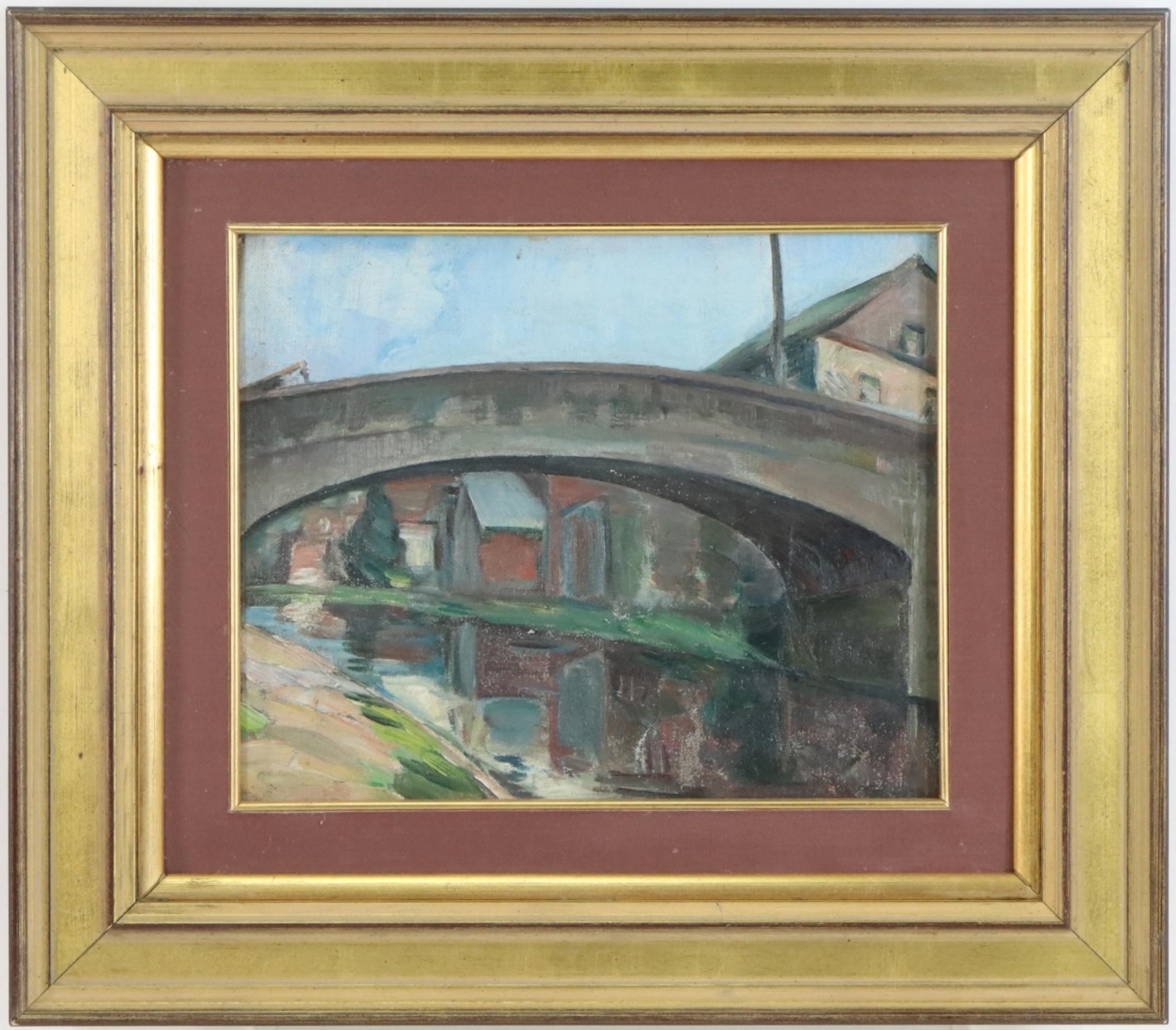 Della J. Barber | New Hope canal scene | MutualArt