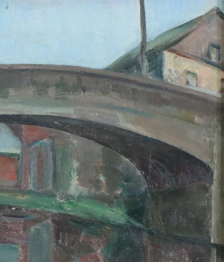 Della J. Barber | New Hope canal scene | MutualArt