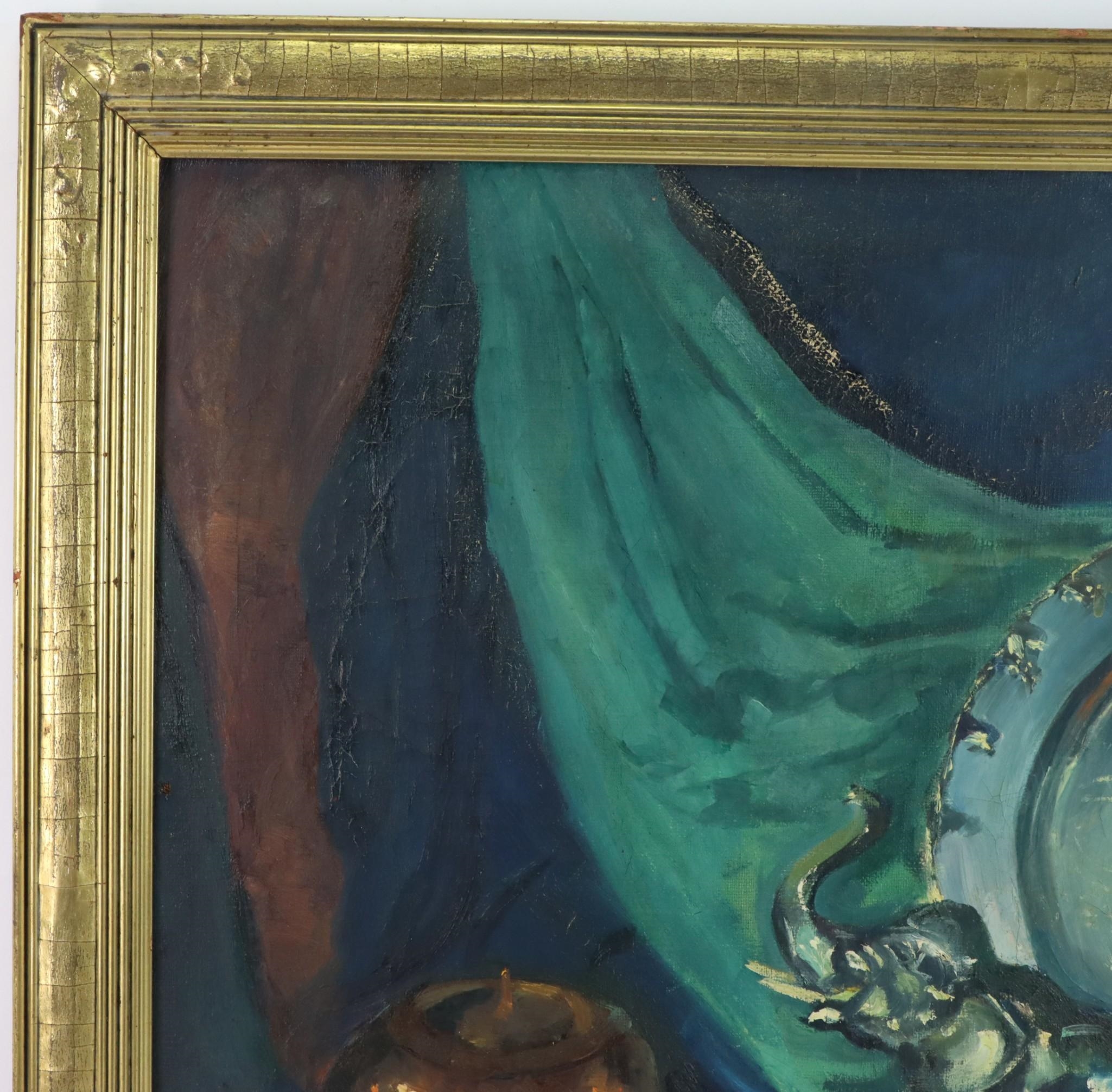 Newcomb Macklin | Oil on canvas tabletop still life | MutualArt