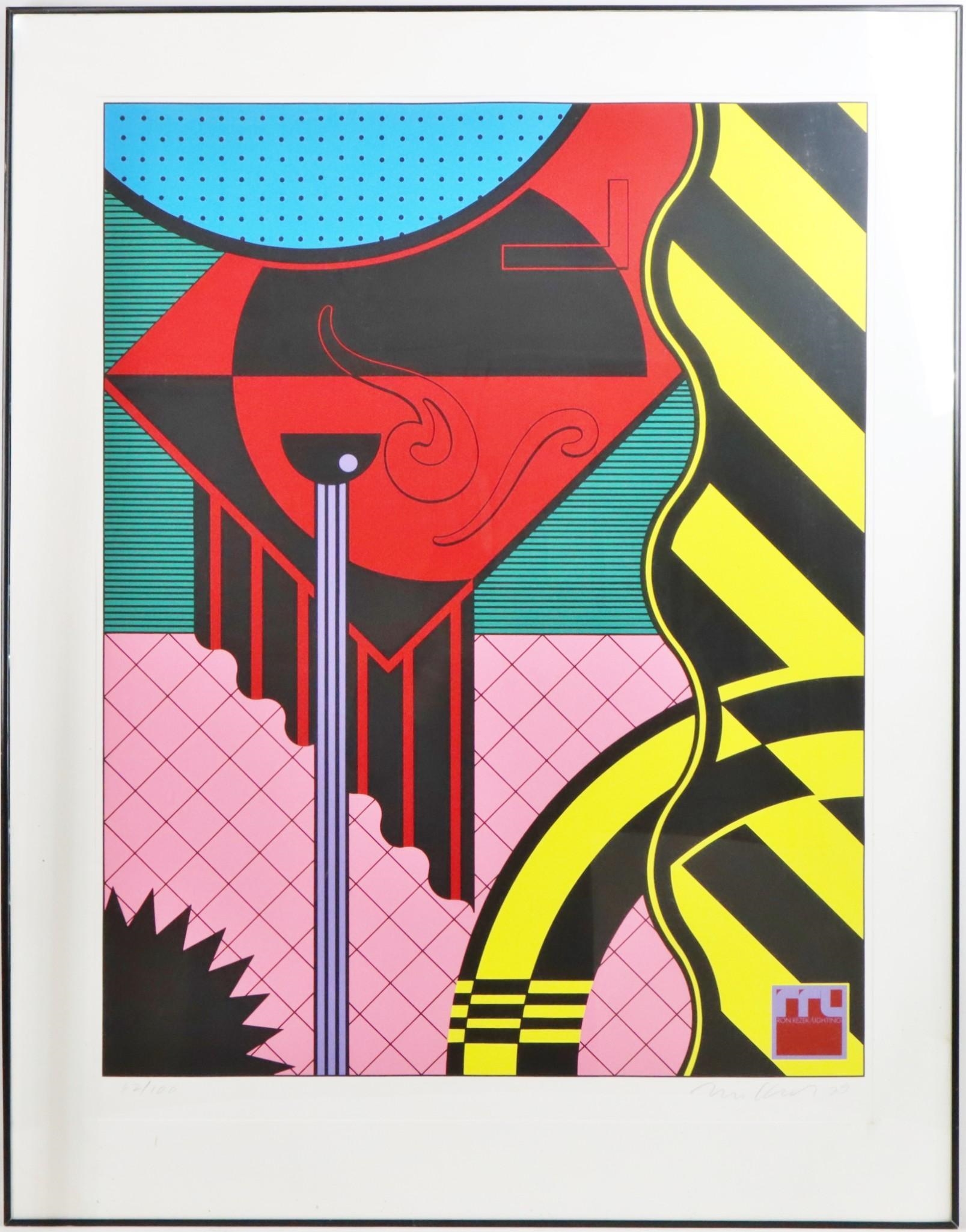 Jayme Odgers | New Wave design poster for Ron Rezek Lighting | MutualArt