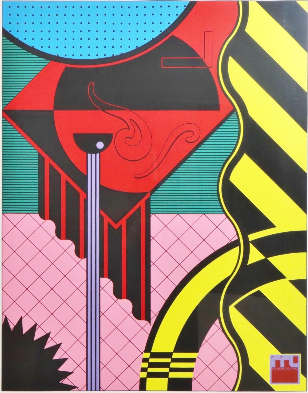 Jayme Odgers | New Wave design poster for Ron Rezek Lighting | MutualArt