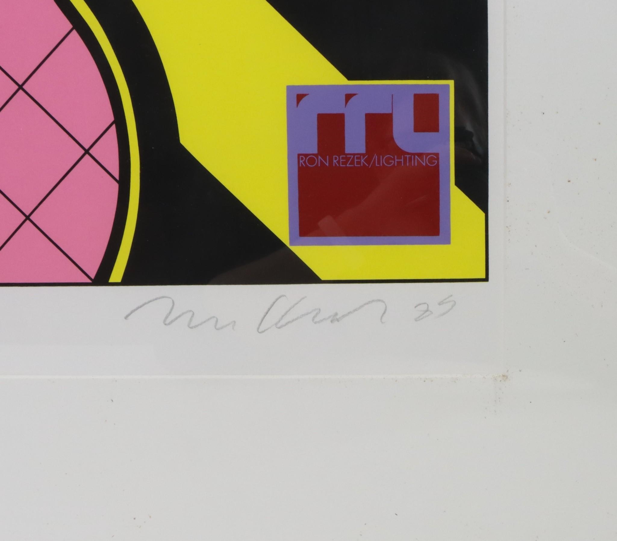 Jayme Odgers | New Wave design poster for Ron Rezek Lighting | MutualArt