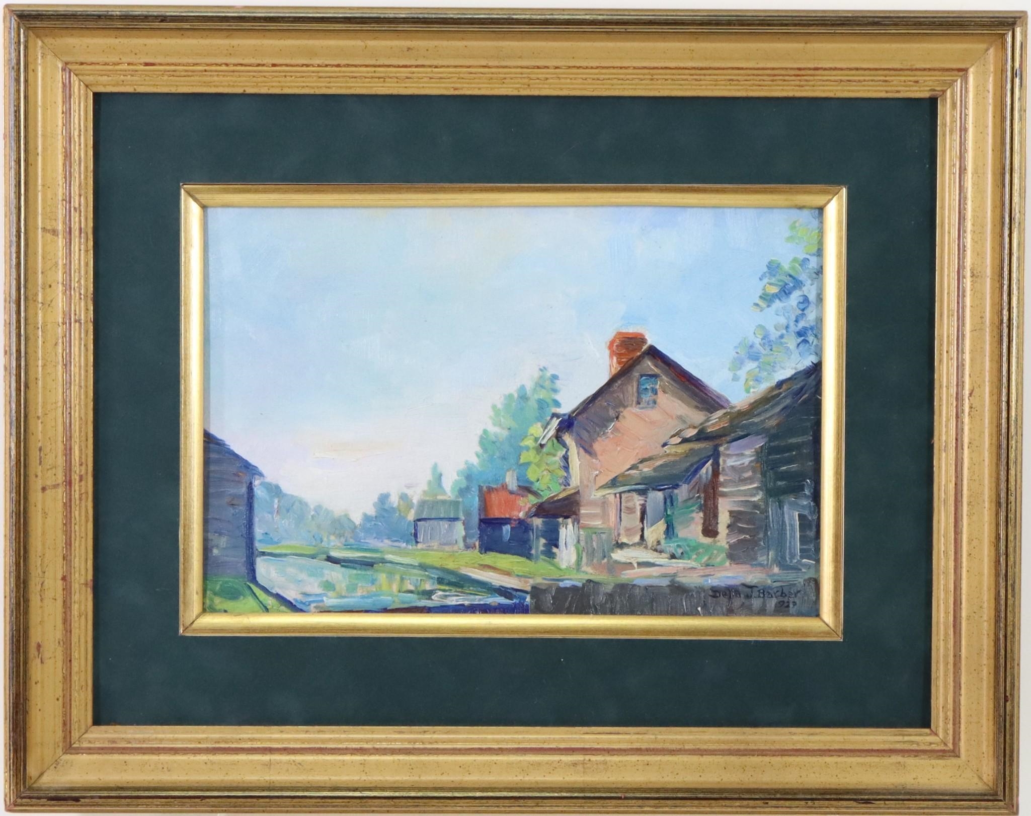 Della J. Barber | Bucks County canal (1929) | MutualArt
