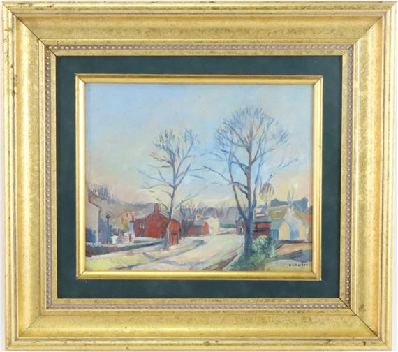 Della J. Barber | Rural winter landscape | MutualArt