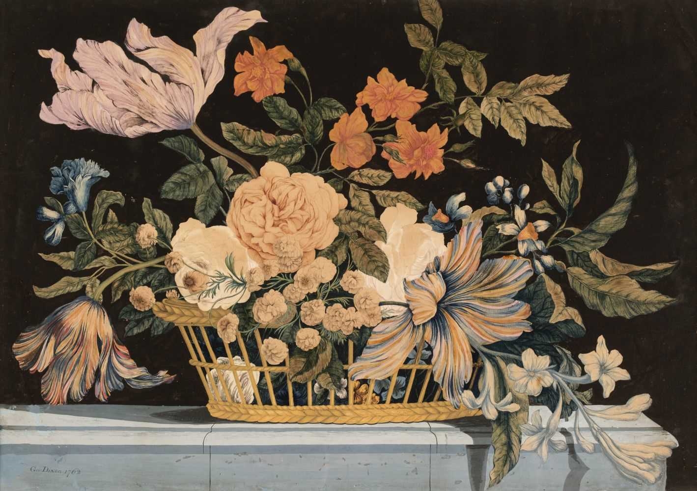 George Dixon | Still Life with Flowers (1762) | MutualArt