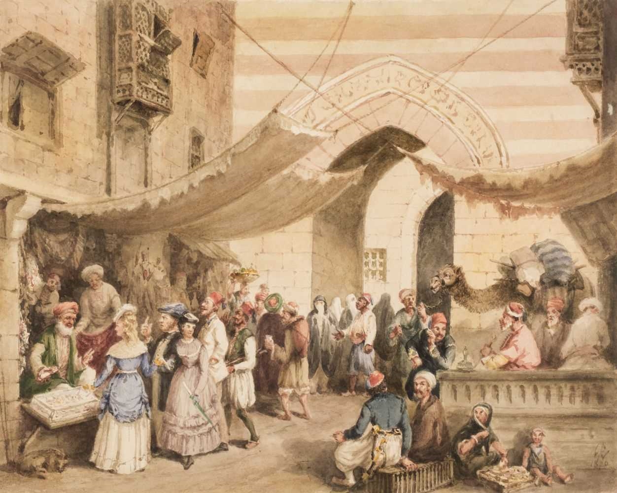 William Prinsep | A Visit to the Bazaar (1870) | MutualArt
