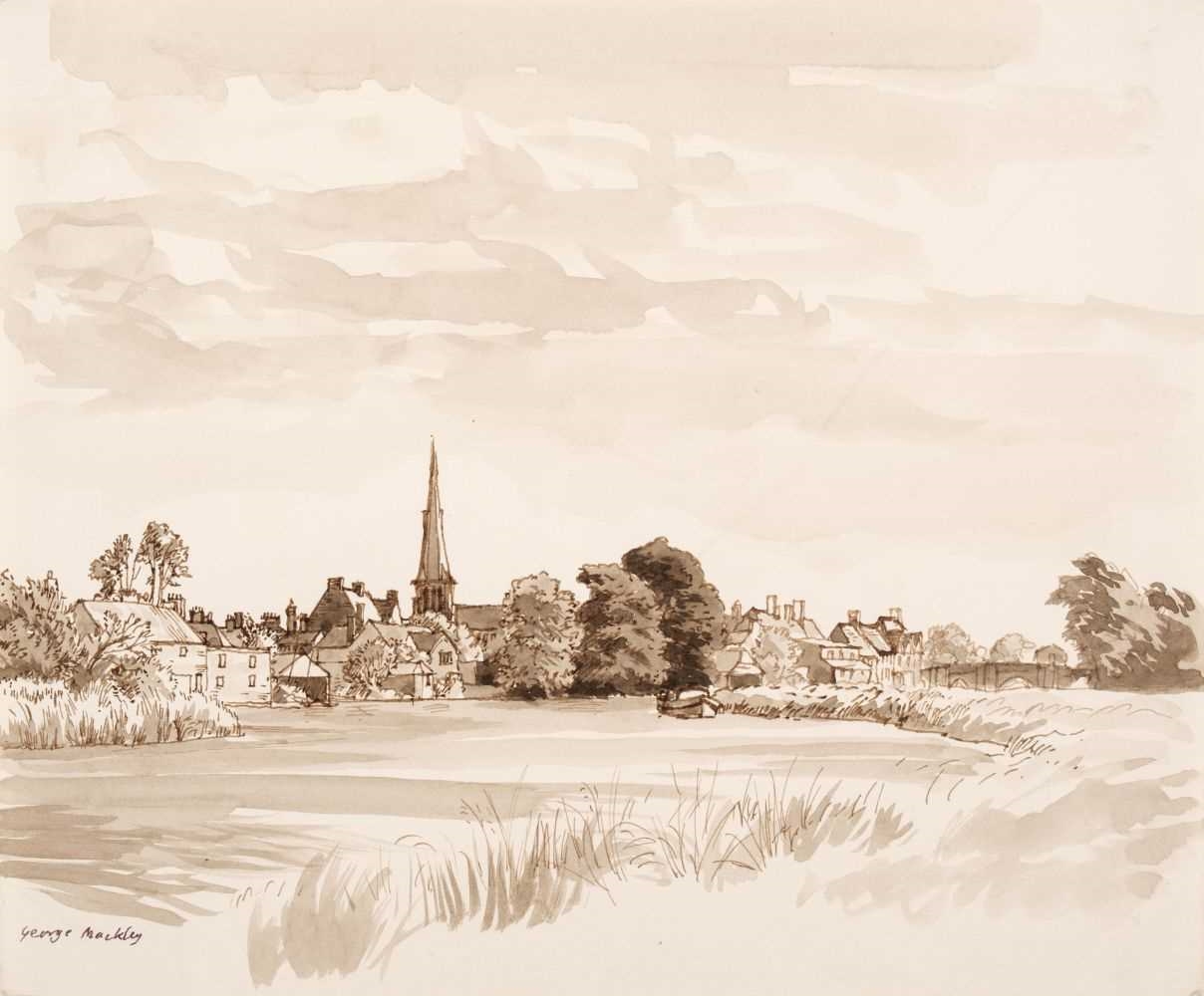 George Mackley | Houghton Lock on the Great Ouse (Circa 1960s) | MutualArt