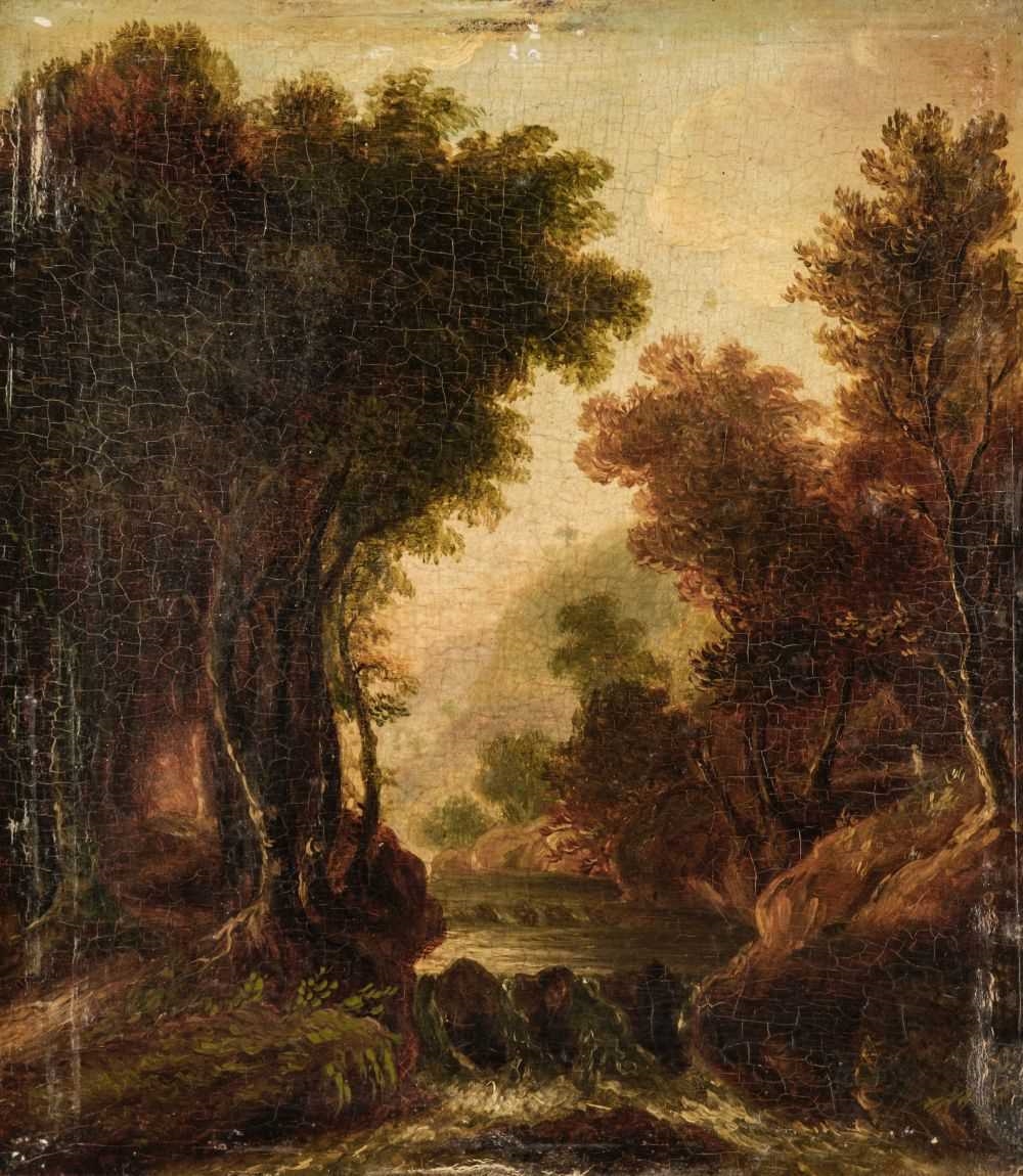 John Constable | A COUNTRY LANE WITH AN AVENUE OF TREES | MutualArt