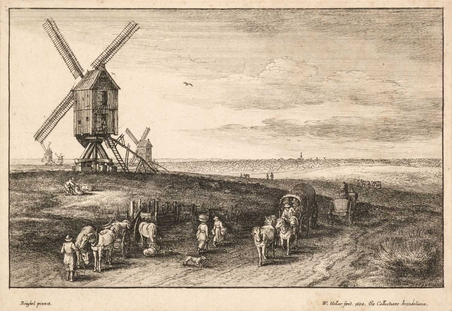 Wenceslaus Hollar | The Four Windmills (1215) | MutualArt