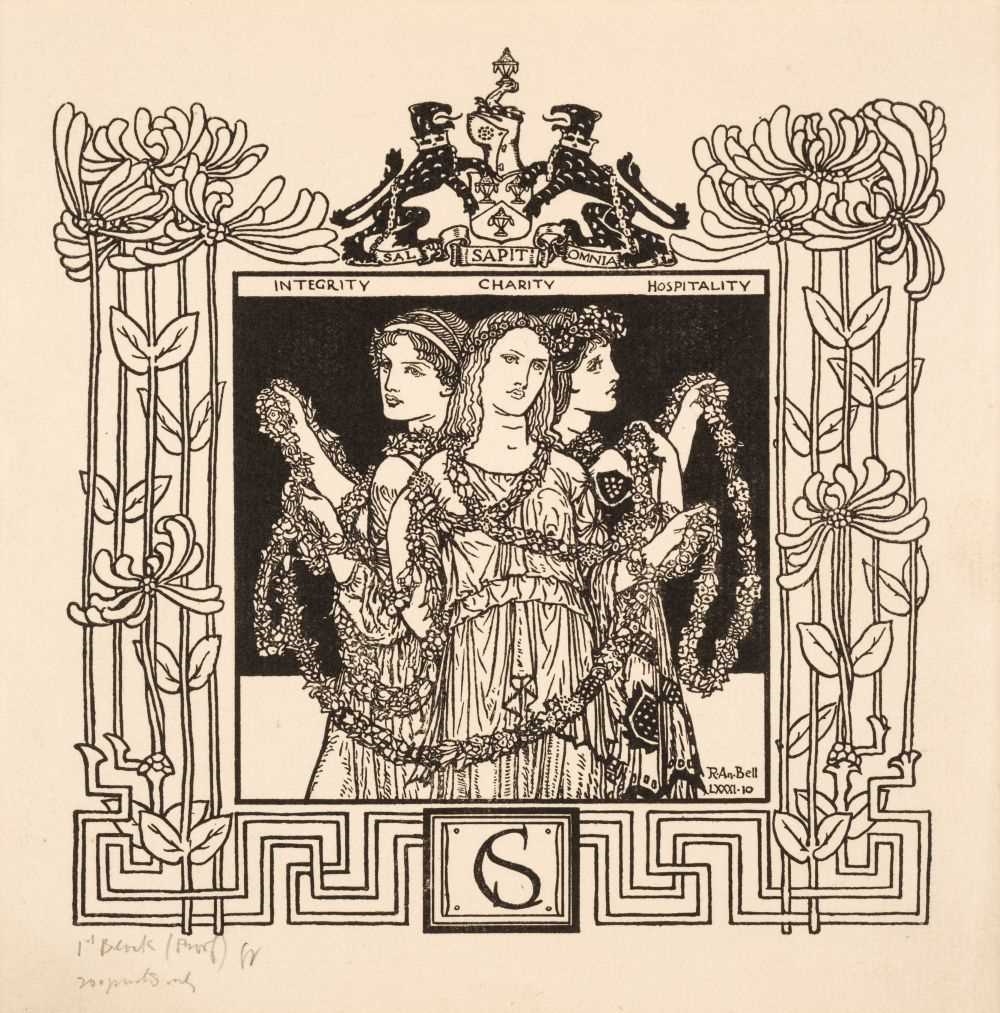 Robert Anning Bell | Company of Salters bookplate designs (1910 ...