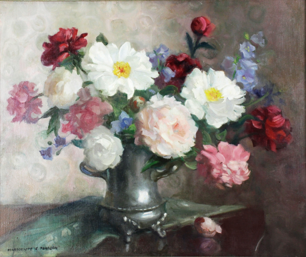Marguerite Stuber Pearson | Peonies in Silver (1898) | MutualArt