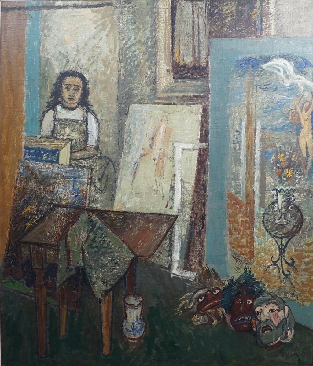 Charles Eyck | Bimba met maskers | MutualArt