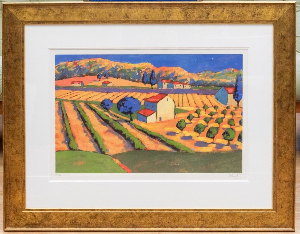 Richard Pargeter | landscape building and fields scene | MutualArt