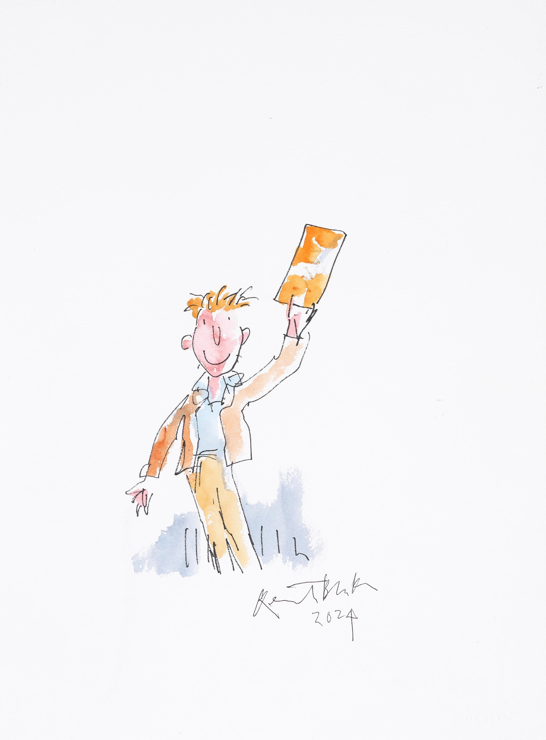 Quentin Blake | Charlie Bucket With the Golden Ticket (2024) | MutualArt