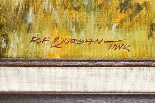 Robert F. Morgan | RF MORGAN NATIVE AMERICAN TEPEE CAMP OIL PAINTING ...