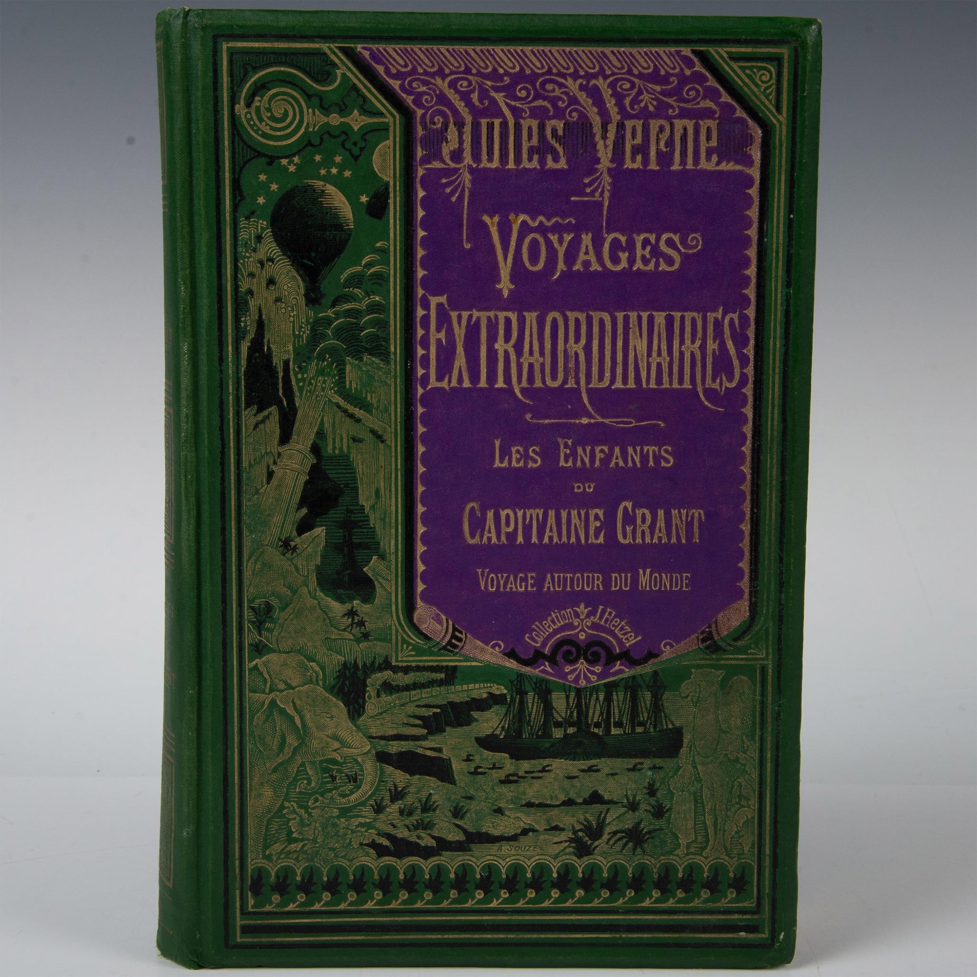 Edouard Riou | Jules Verne, Capitaine Grant, A La Banniere, Green ...