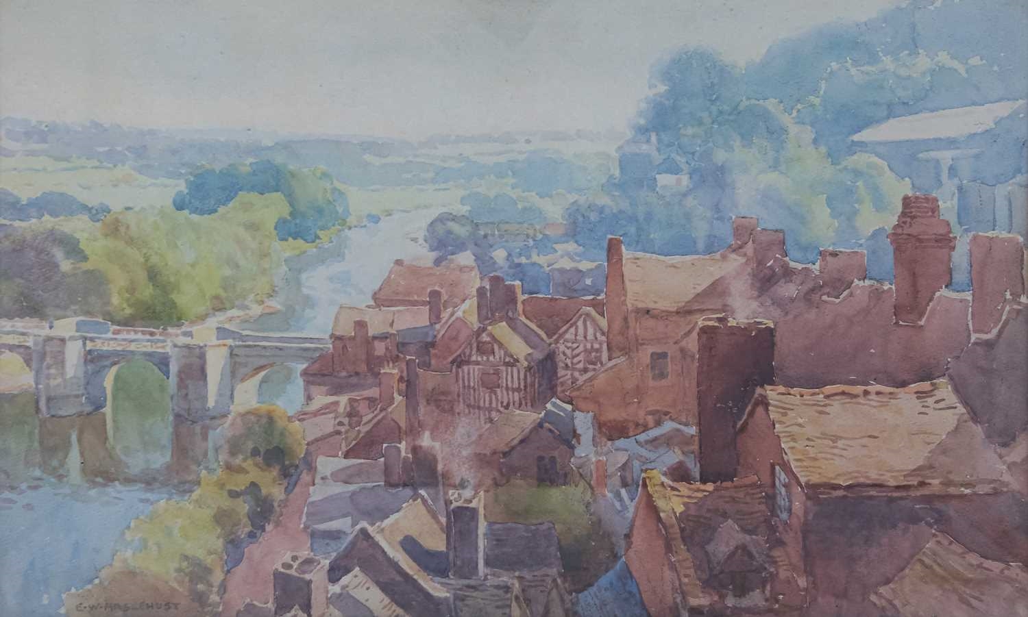 Ernest W. Haslehust | ERNEST WILLIAM HASLEHUST (1866-1949) RIVERSIDE ...