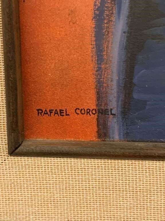 Rafael Coronel | Rafael Coronel Oil On Canvas Portrait | MutualArt