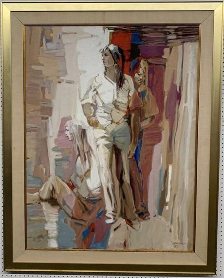 Irving Rosenzweig | Irving Rosenzweig Oil On Canvas, Abstract | MutualArt