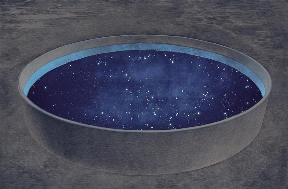 Tim Storrier | Celestial Reflection hand-coloured lithograph | MutualArt