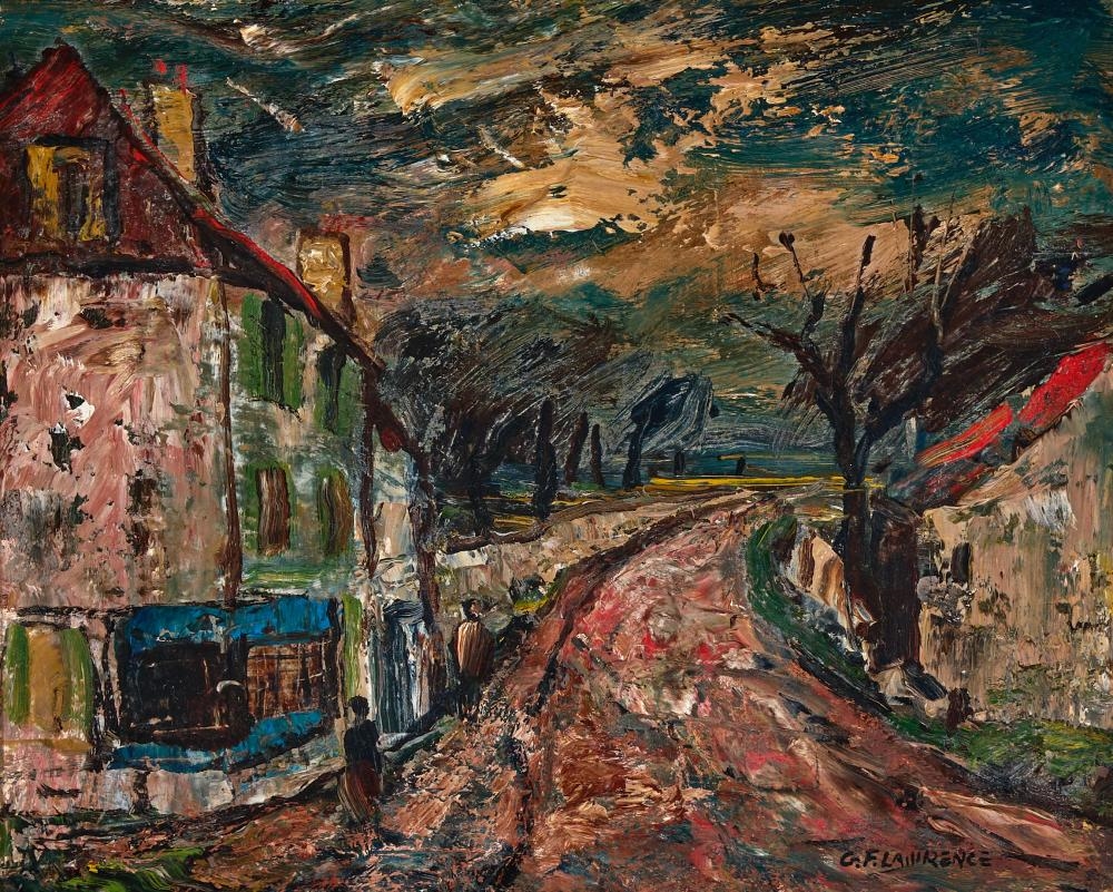 George Feather Lawrence | Village Scene (1901 - 1981) | MutualArt