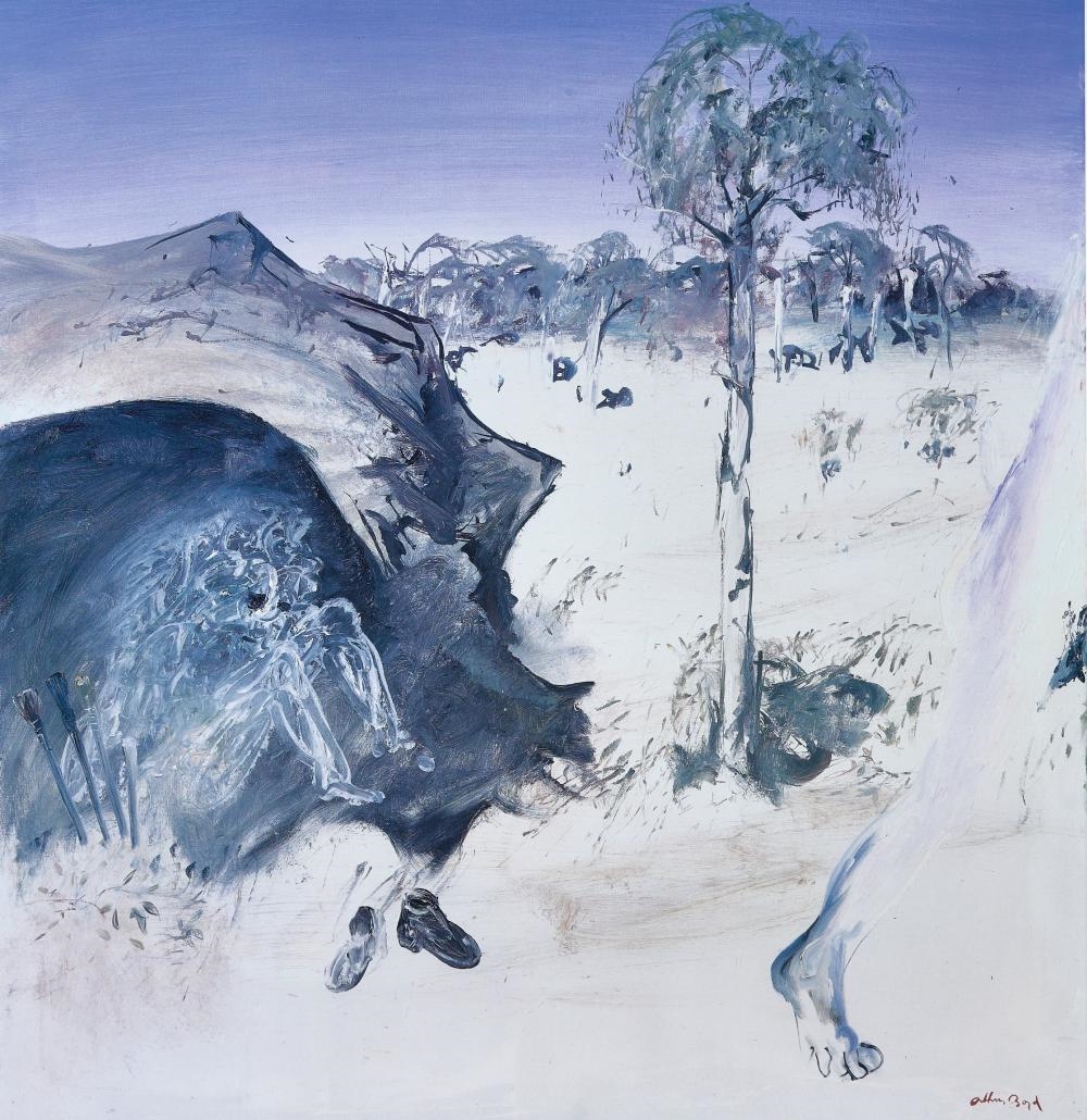 Arthur Boyd | Artist in a Cave and Shoes and Model's Leg, 1973 (1920 ...