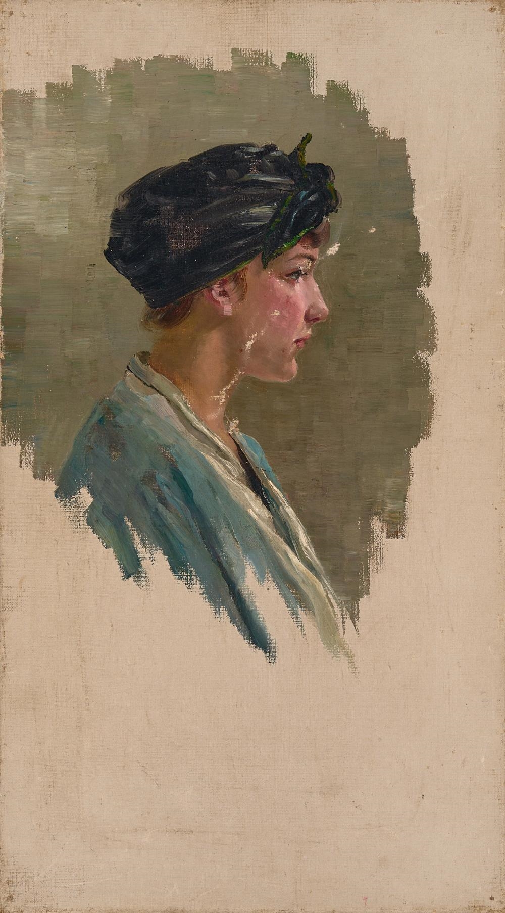 Alfred Coffey | Woman in Profile (Study) (1869 - 1950) | MutualArt