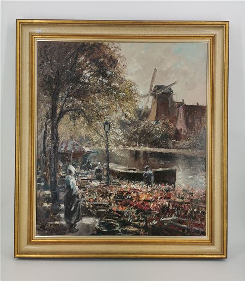 Hans Becker | Niederländischer Blumenmarkt | MutualArt