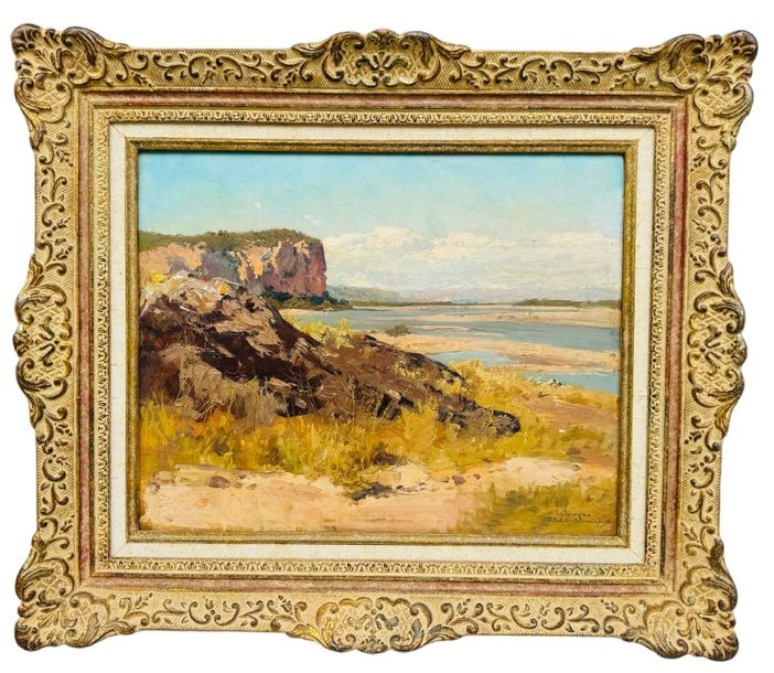 Theophile Decanis | Saint-Paul-lez-Durance. Oil on wood panel. Signed ...
