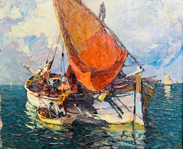 Louis Bonamici | Le Port de Villefranche sur Mer | MutualArt