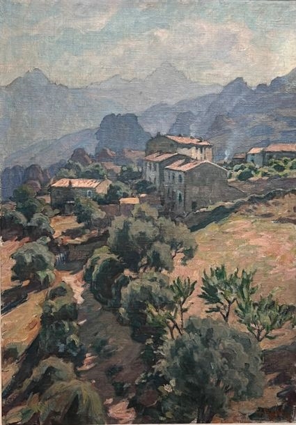 Marcel Poggioli | View of Asco | MutualArt