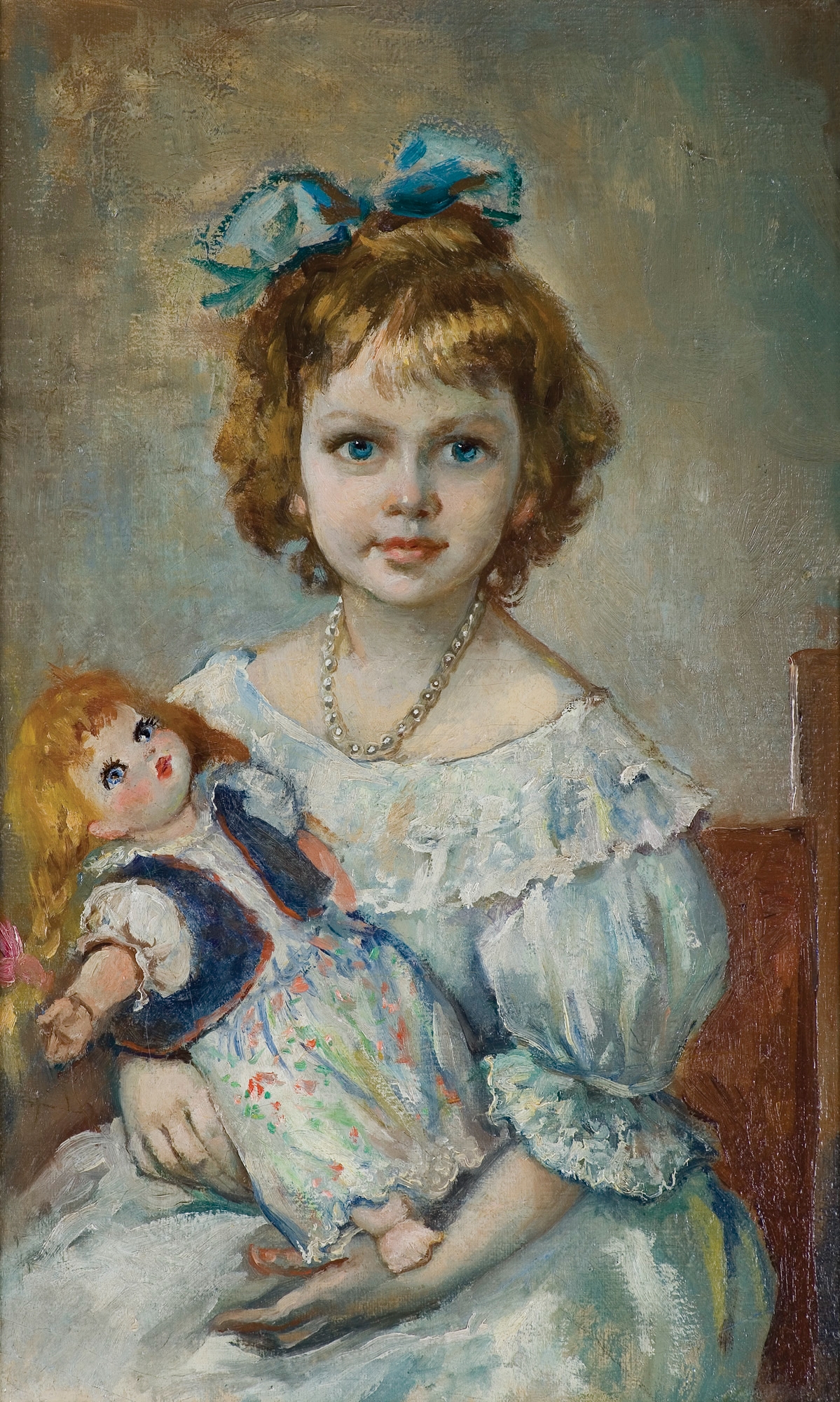 Eliasz Kanarek | DZIEWCZYNKA Z LALKĄ | MutualArt