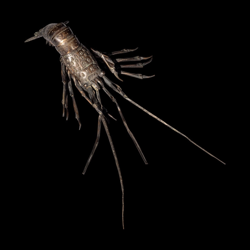 Japanese School | A Japanese Copper Articulated Model of a Crayfish ...