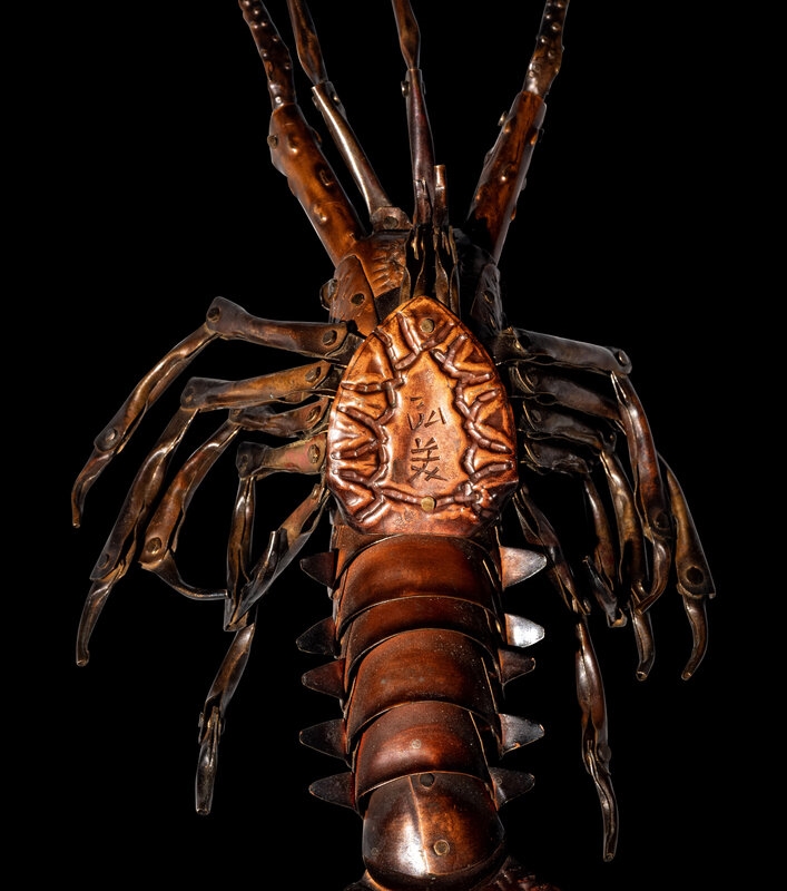 Japanese School | A Japanese Articulated Copper Model of a Crayfish ...