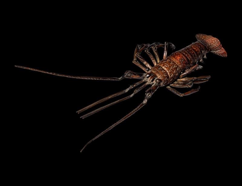 Japanese School | A Japanese Articulated Copper Model of a Crayfish ...
