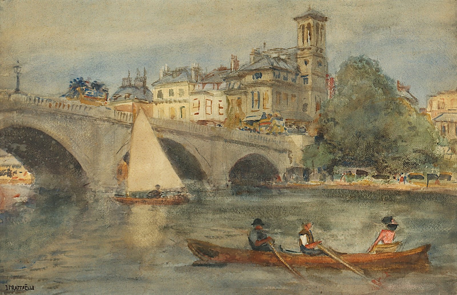 Jean-François Raffaëlli | FRENCH, 1850-1924 THE QUAI D'ORSAY | MutualArt