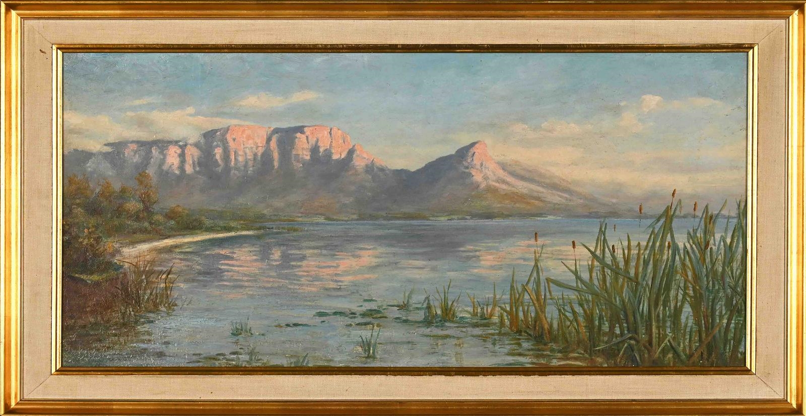 Edward Clark Churchill Mace | View of Mountains Across a Lake | MutualArt