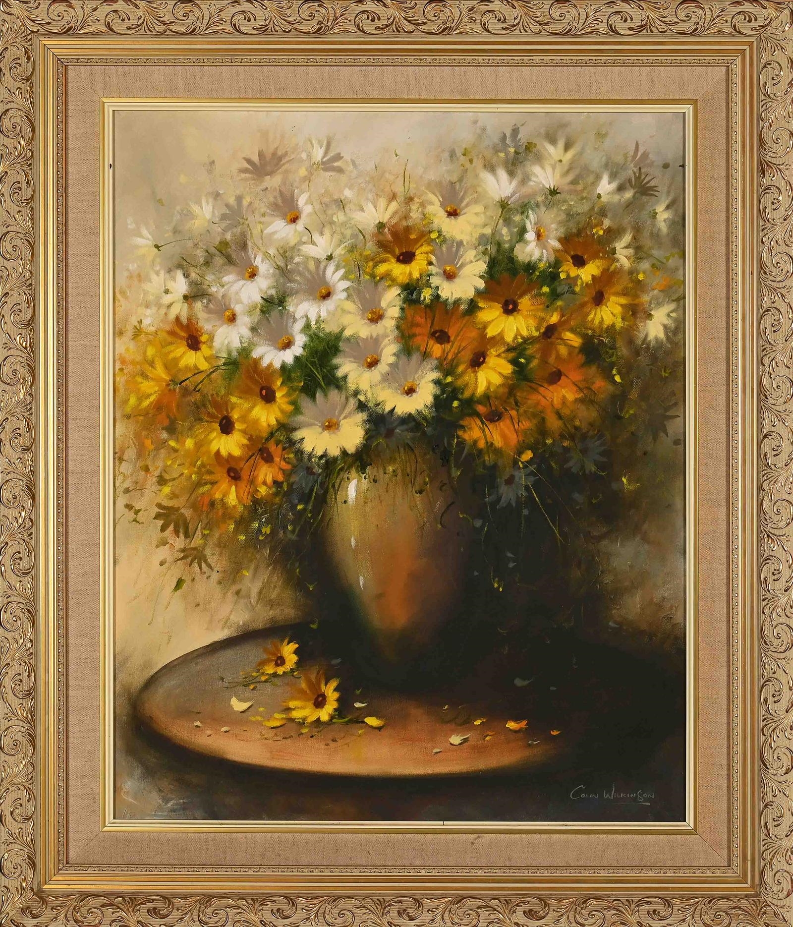 Colin Wilkinson | Still Life with Yellow and White Flowers | MutualArt