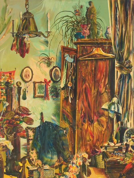 Akos Szabo | Cluttered interior (1962) | MutualArt