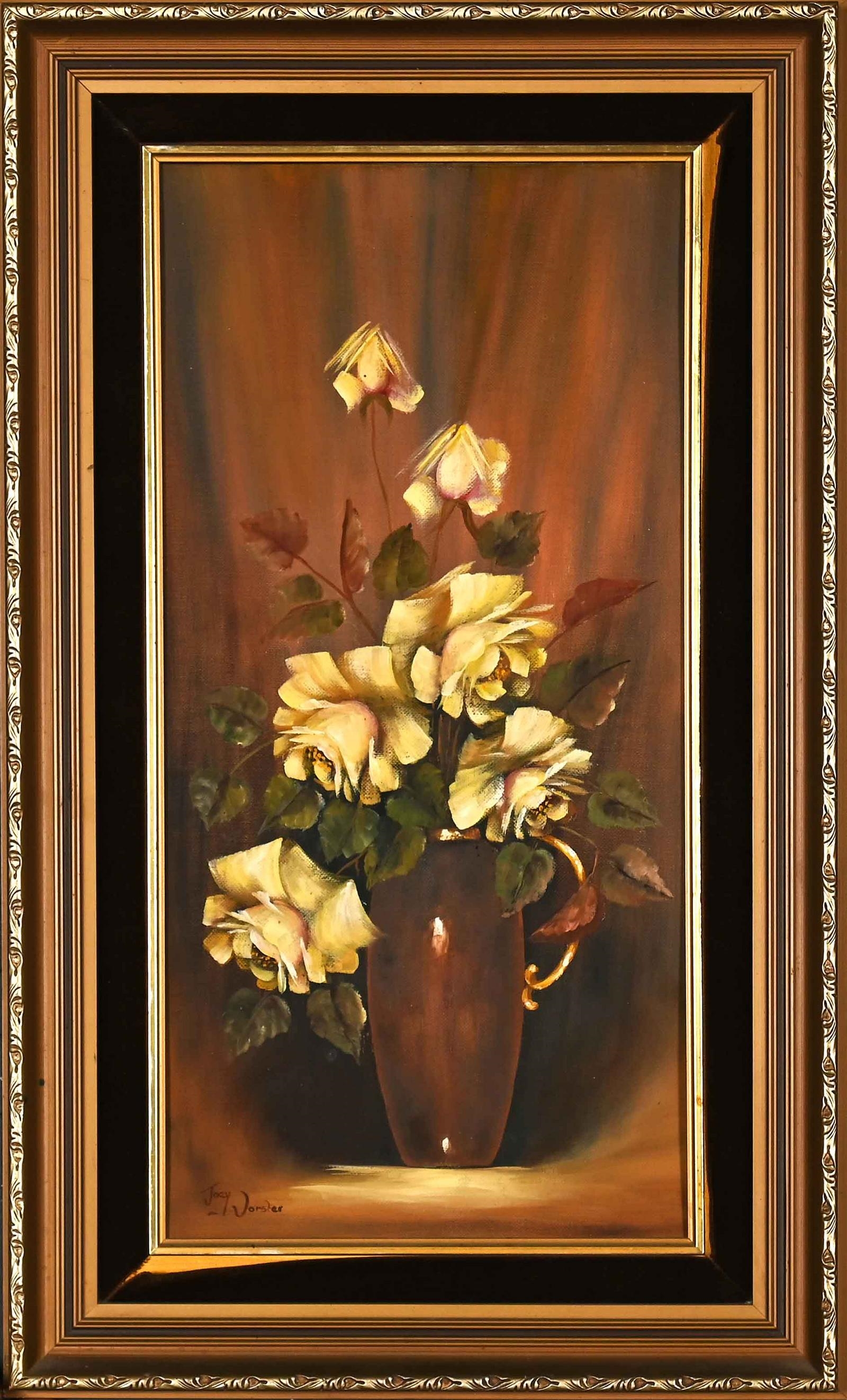 Joey Vorster | Still Life with Flowers in a Vase | MutualArt
