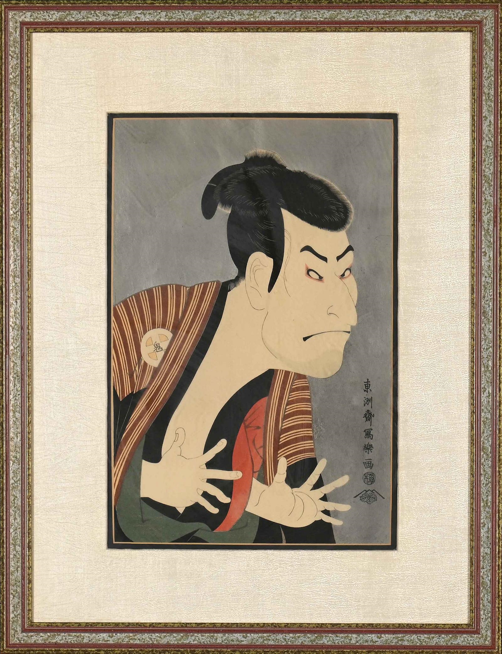 Toshusai Sharaku | The Actor Otani Oniji III as Edobei in the Kabuki ...