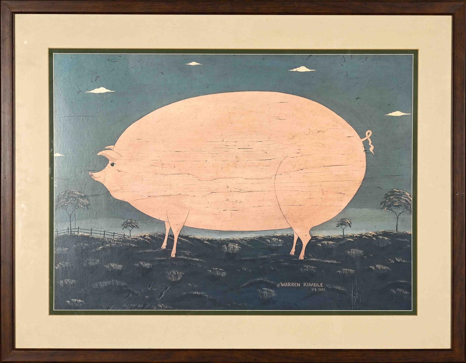 Warren Kimble | Large Pig | MutualArt