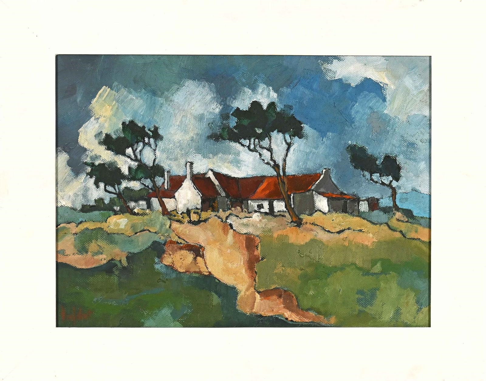 Ted Hoefsloot | Farmhouse with Trees | MutualArt