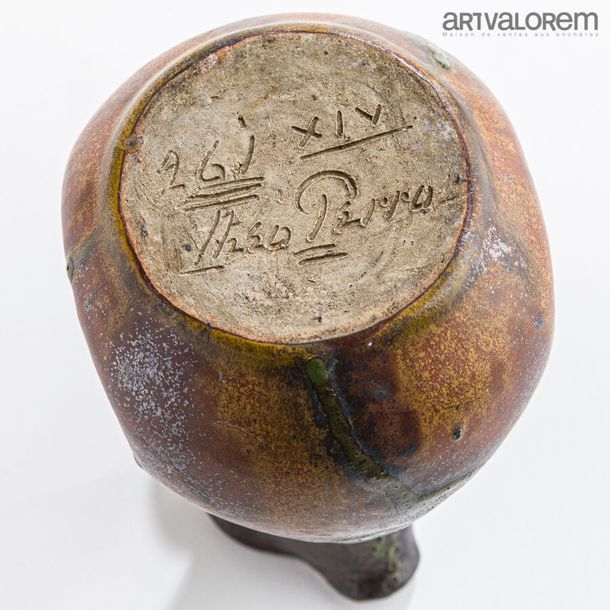 Théo‏ Perrot | PERROT Théo (1856-1942) Deformed pitcher with twisted ...