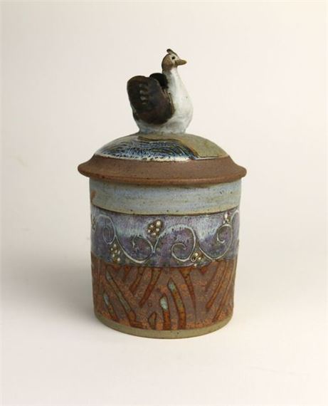 Catherine Allouin-merccion | Partially glazed stoneware box with ...