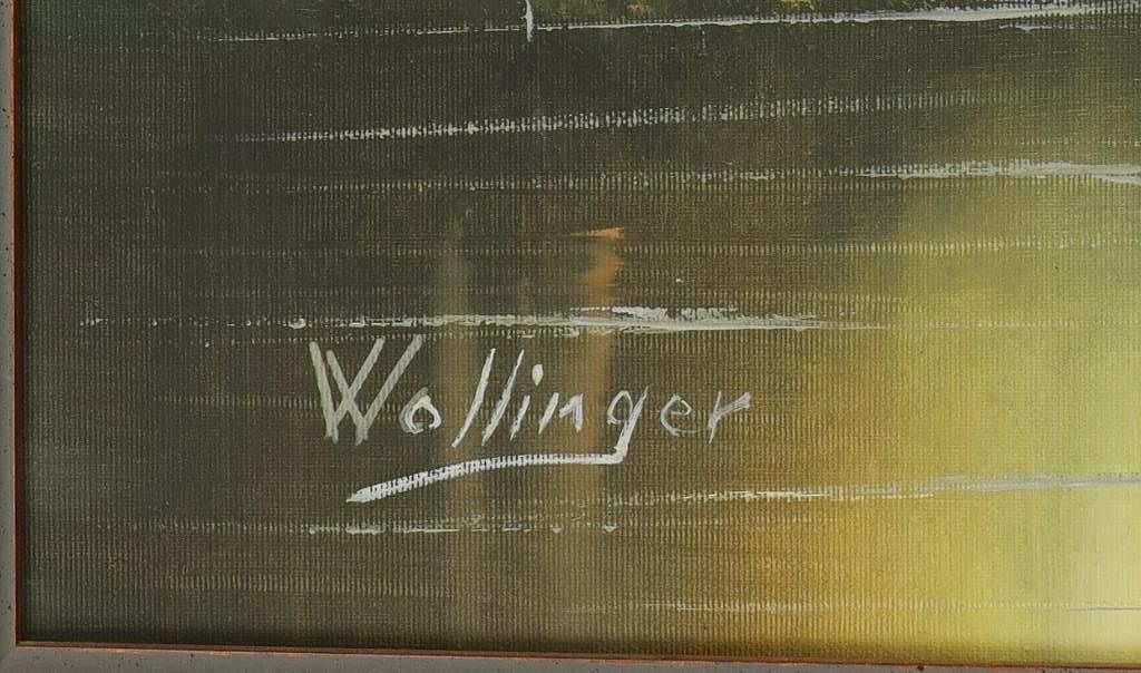 Robert Wollinger | Original Signed Robert Wollinger Oil on Canvas ...