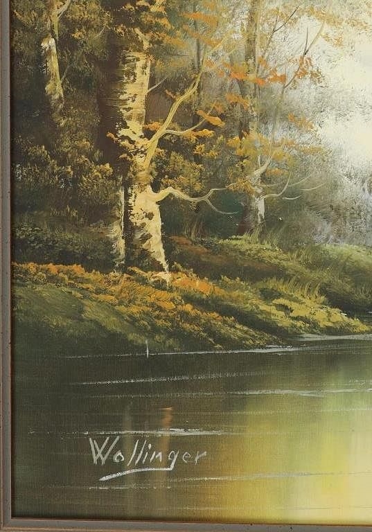 Robert Wollinger | Original Signed Robert Wollinger Oil on Canvas ...