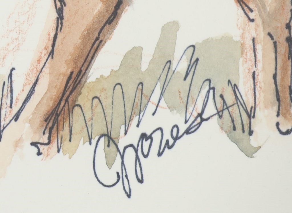 John T. Jones | 1940) buffalo watercolor (1971) | MutualArt